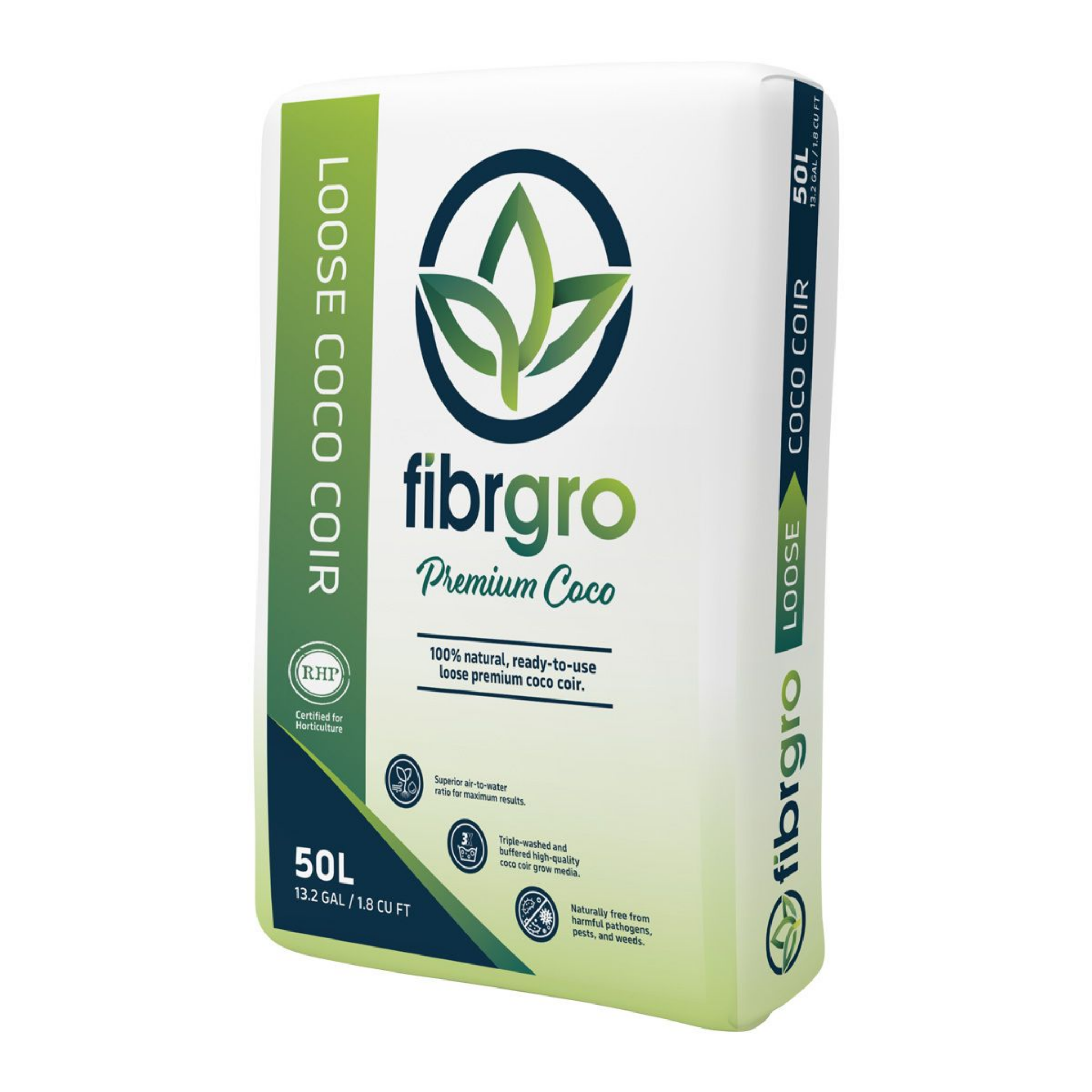 Fibrgro Premium Coco 50L | High-Quality RHP Certified Coco Coir – Plantwell