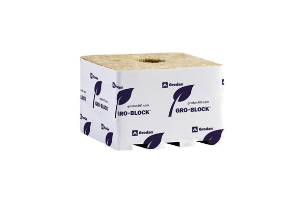 Grodan Improved Jumbo (6x6x4") Stonewool Growing Block | Optimal Growth ...